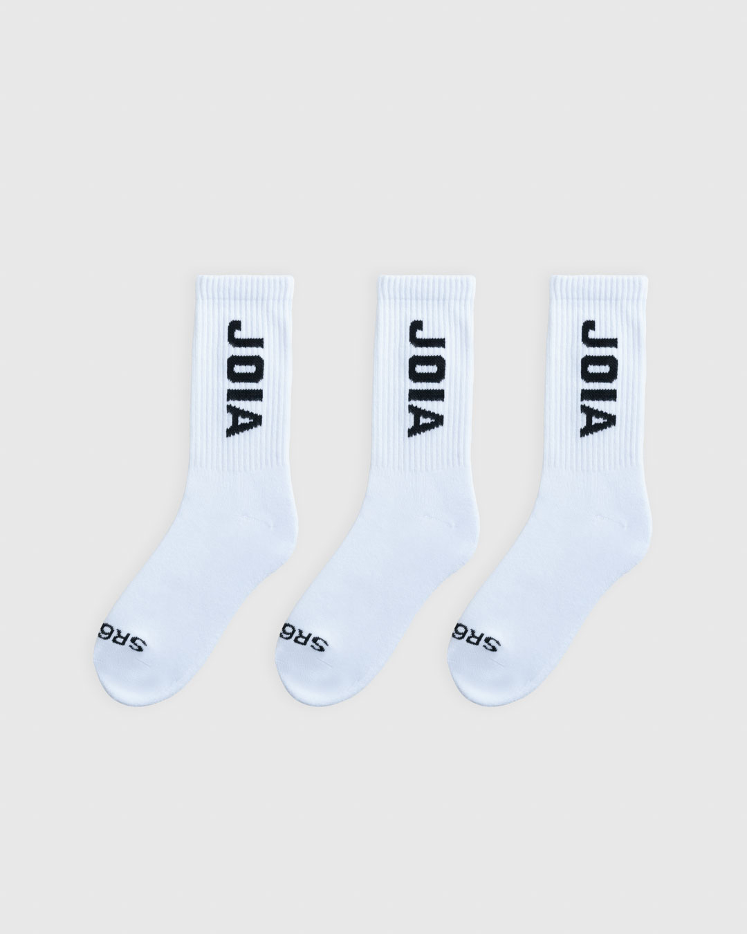 Tripack Calceta Logo Básica Blanco - JOIA MARKET